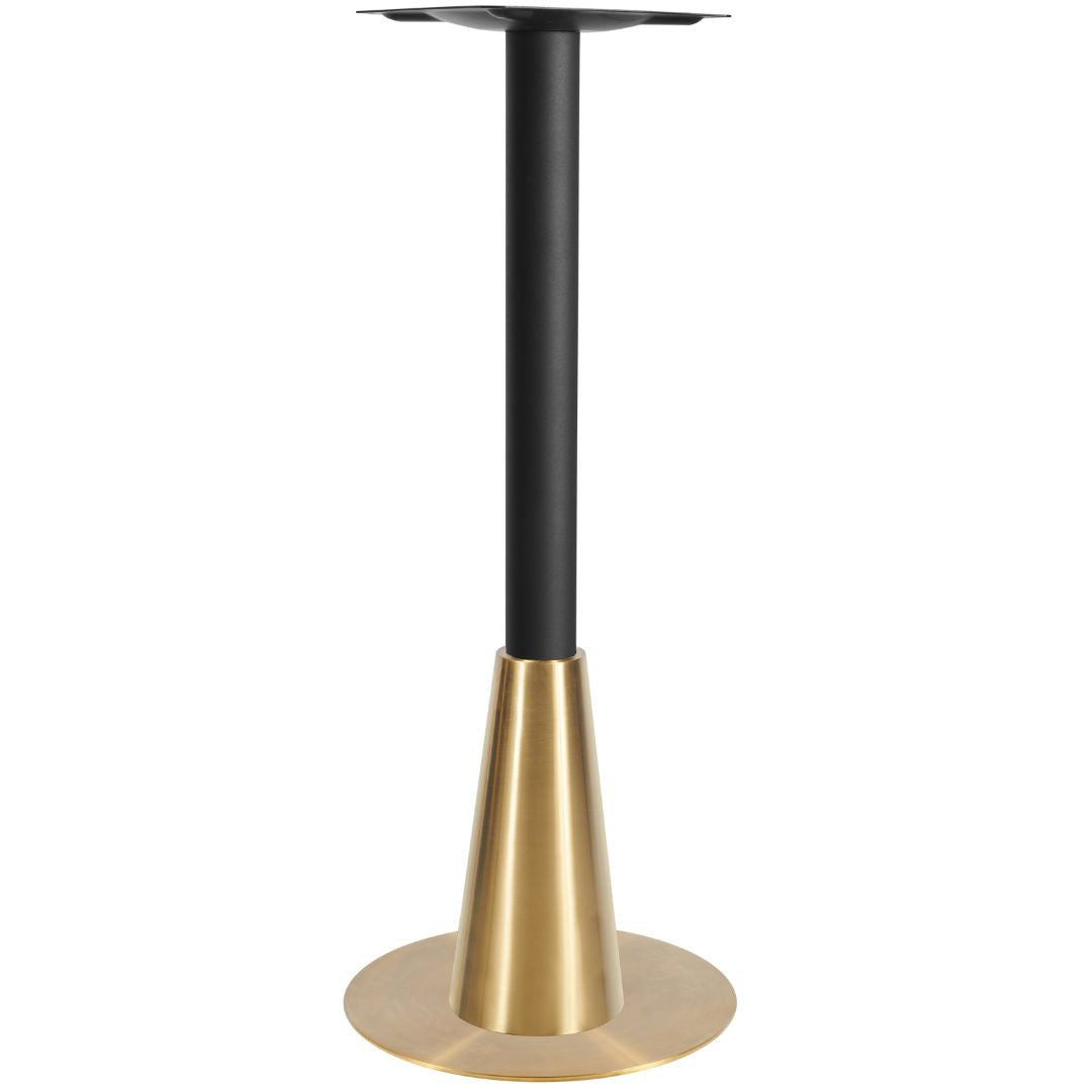 Ares Small Poseur Height Brass Table Base | Affordable Commercial Furniture – Dining Chairs UK