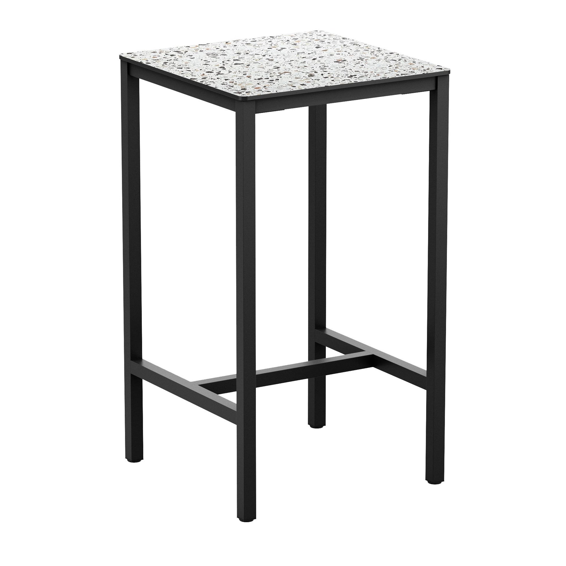 Terrazzo Square Poseur Height Outdoor Table| Affordable Commercial ...