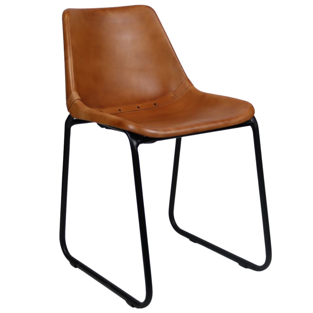 Patriot Tan Skid Frame Dining Chair | Affordable Commercial Furniture ...