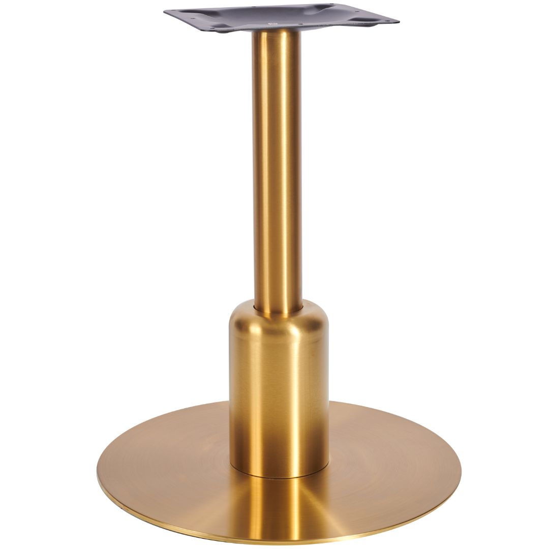 Titan Large Table Base - Brass | Affordable Commercial Furniture ...